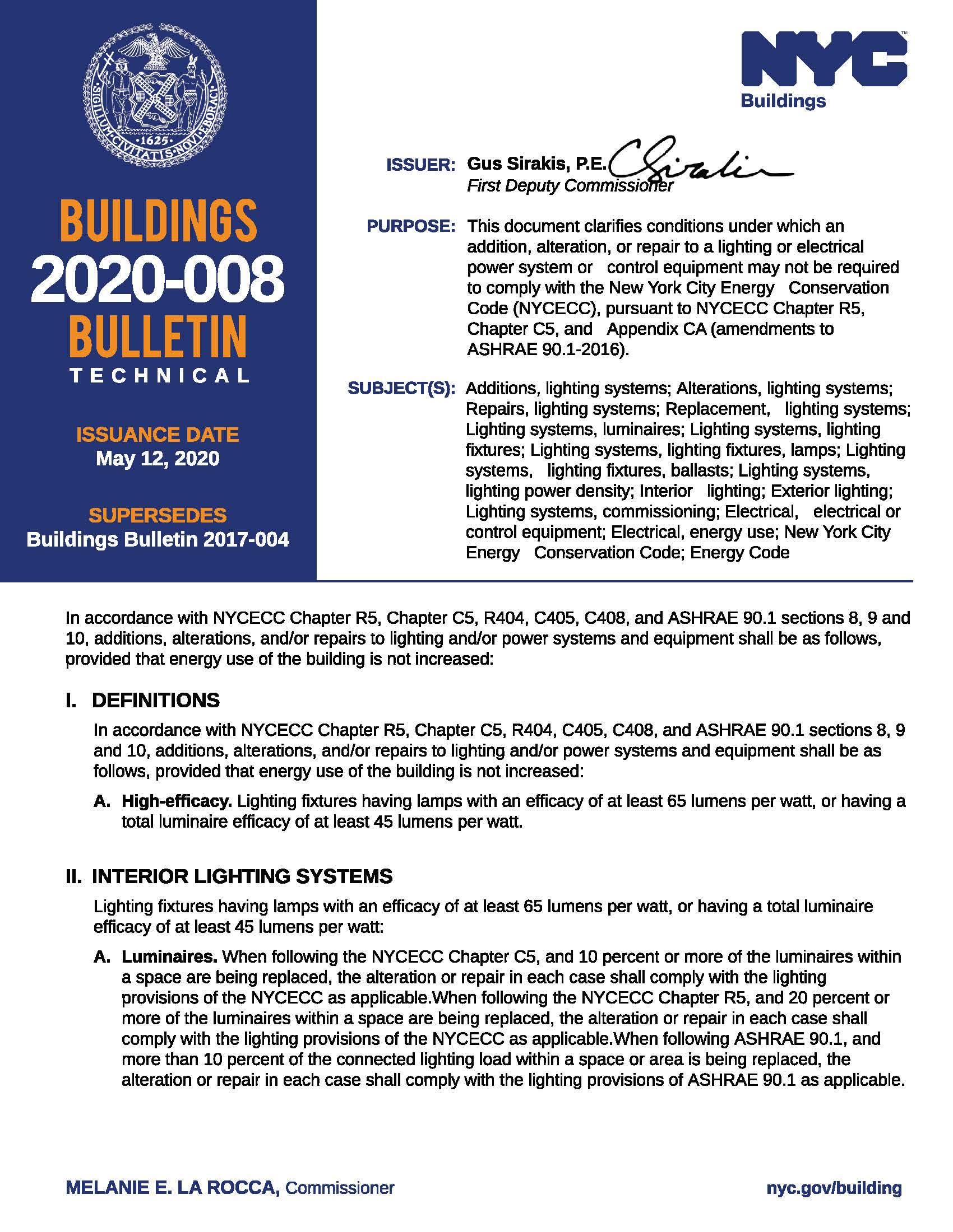 NYC Energy Conservation Code (NYC ECC) goes into effect 5/12/20 | AIA ...